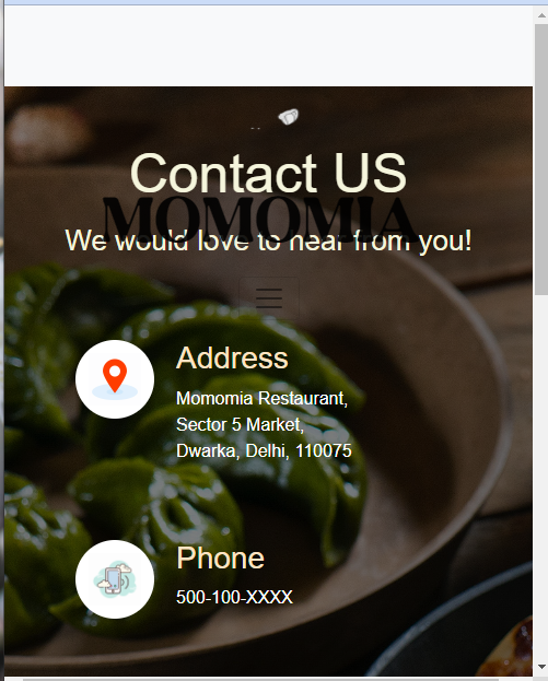 making the navbar of contact us page responsive · Issue #212 · RIKI-05/MOMOMIA · GitHub