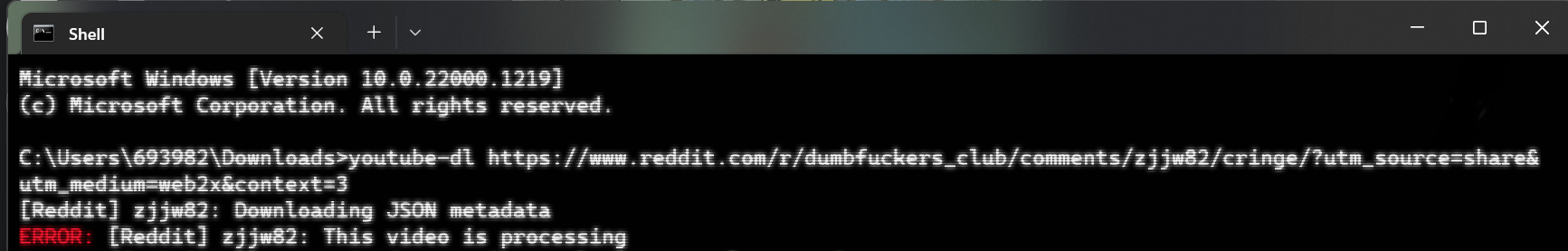 Reddit crosspost links cause yt-dlp to say its still processing. · Issue #5798 · yt-dlp/yt-dlp ...