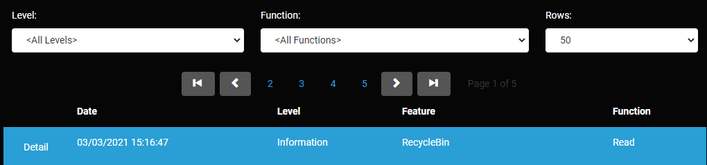 Event Log Strange Behavior With The Paging Control · Issue 1158 · Oqtaneoqtaneframework · Github