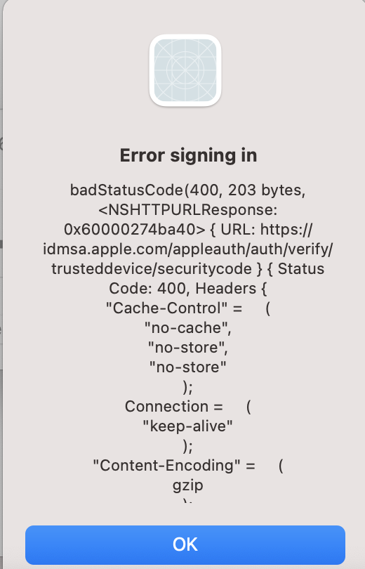 Improve Signin Authentication Errors · Issue 35 · Robotsandpencils Xcodesapp · Github