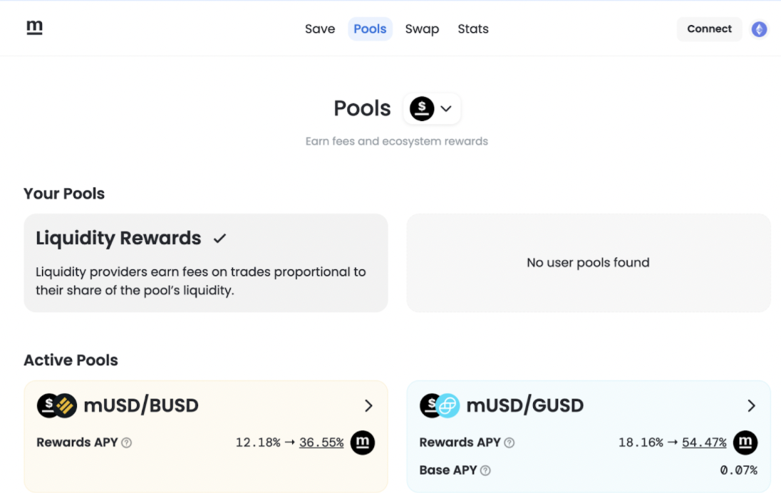 [Bounty] Integrate mStable; An Autonomous and Non-Custodial Infrastructure for Pegged-Value ...