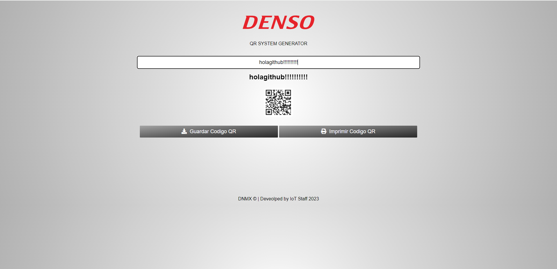 GitHub - erikth97/Denso-iot-QRGenerator: QR Generator System with Print ...