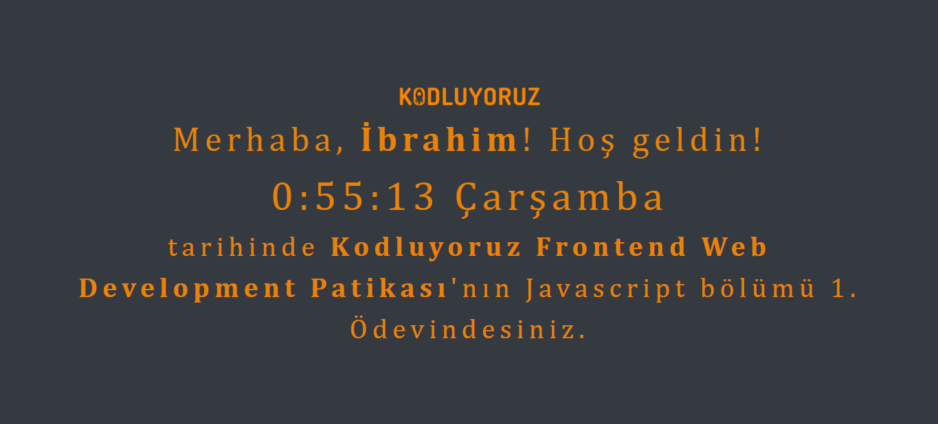 GitHub - DumanIbrahm/Javascript-Saat-ve-Karsilama