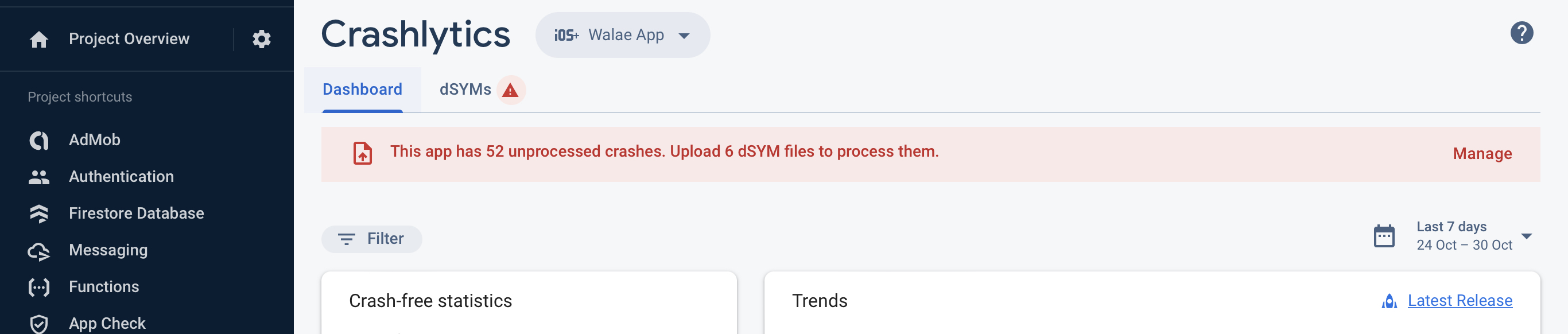 Crashlytics detected a missing dSYM files ! · Issue #67 · FlutterFlow/flutterflow-issues · GitHub