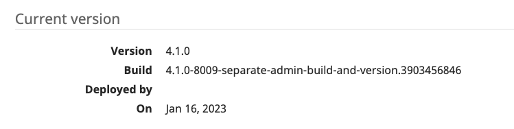 Display version and build number separately in the admin upgrade page ...