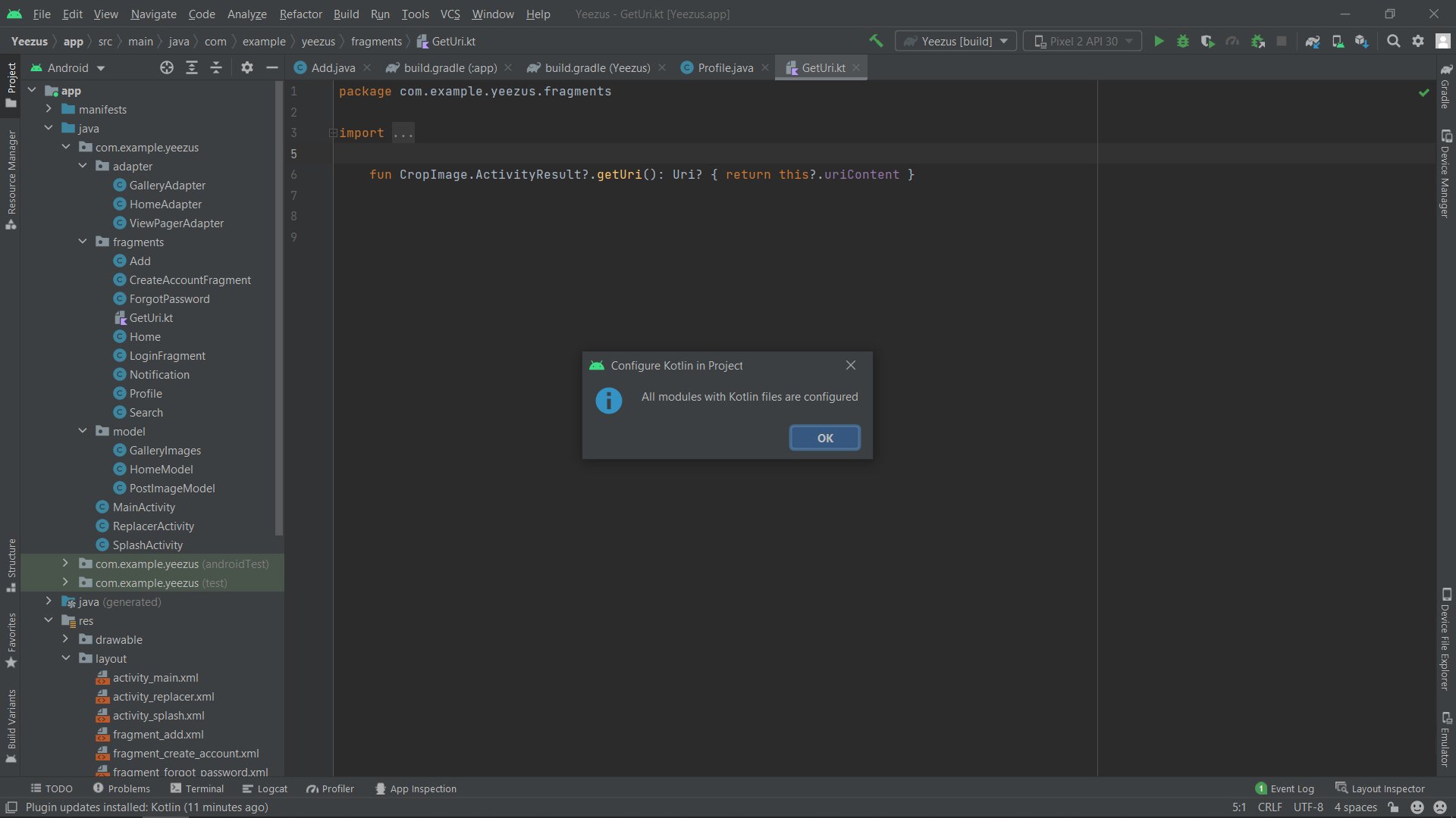 Cannot resolve method 'getUri' in 'ActivityResult' · Issue #351 · CanHub/Android-Image-Cropper ...
