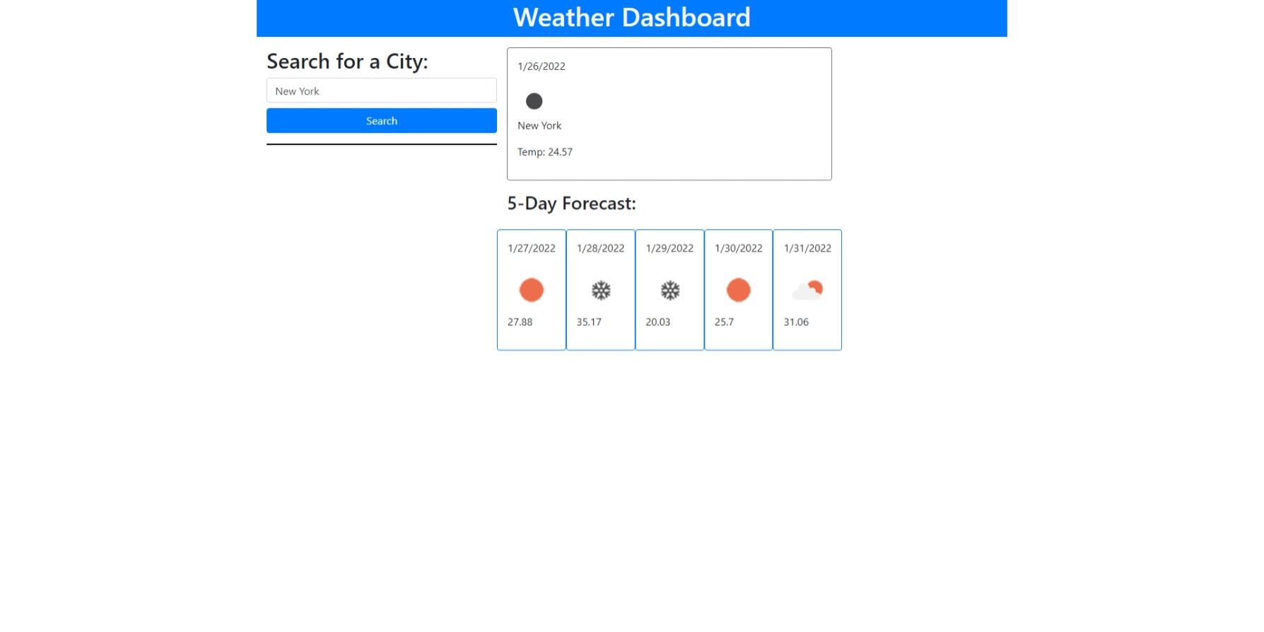 GitHub - comkirk30/weather-dashboard