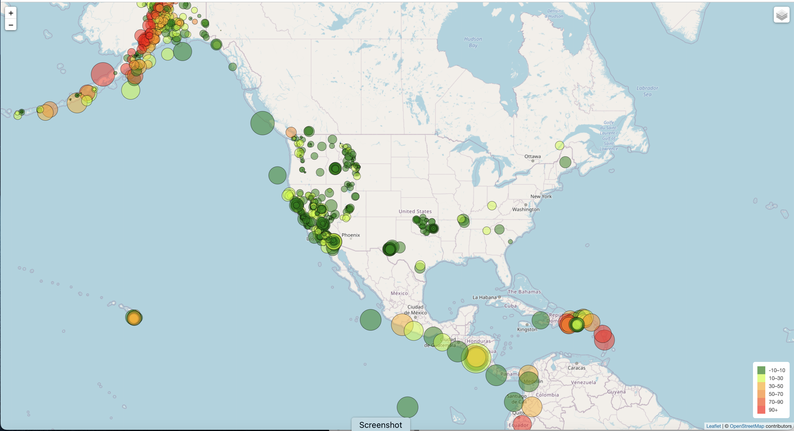 GitHub - molaitan/leaflet-challenge: Leaflet HW - #15 Visualizing Data with Leaflet