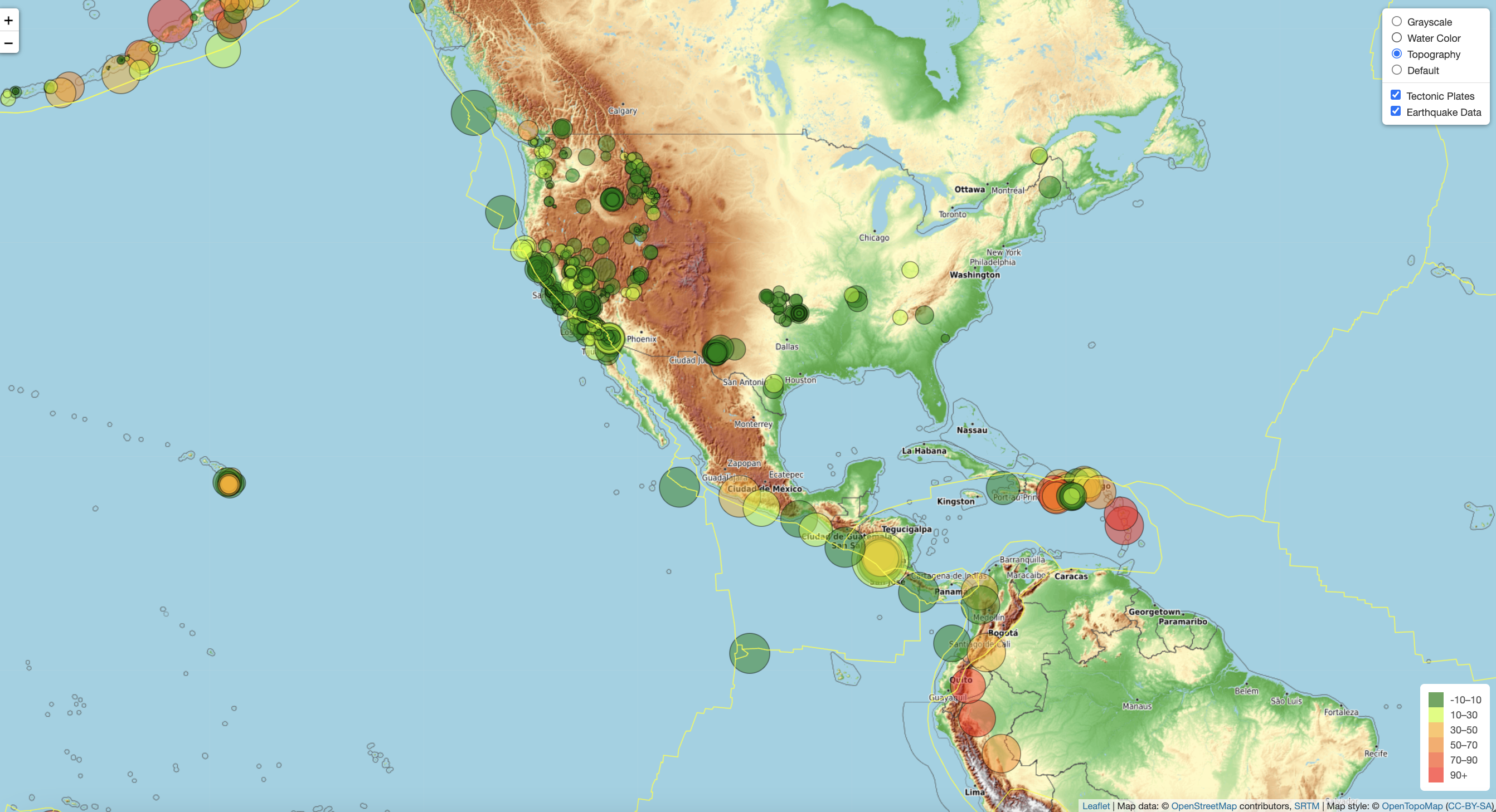 GitHub - molaitan/leaflet-challenge: Leaflet HW - #15 Visualizing Data with Leaflet