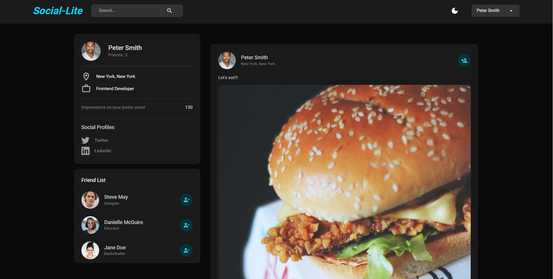 GitHub - pathull/social-lite