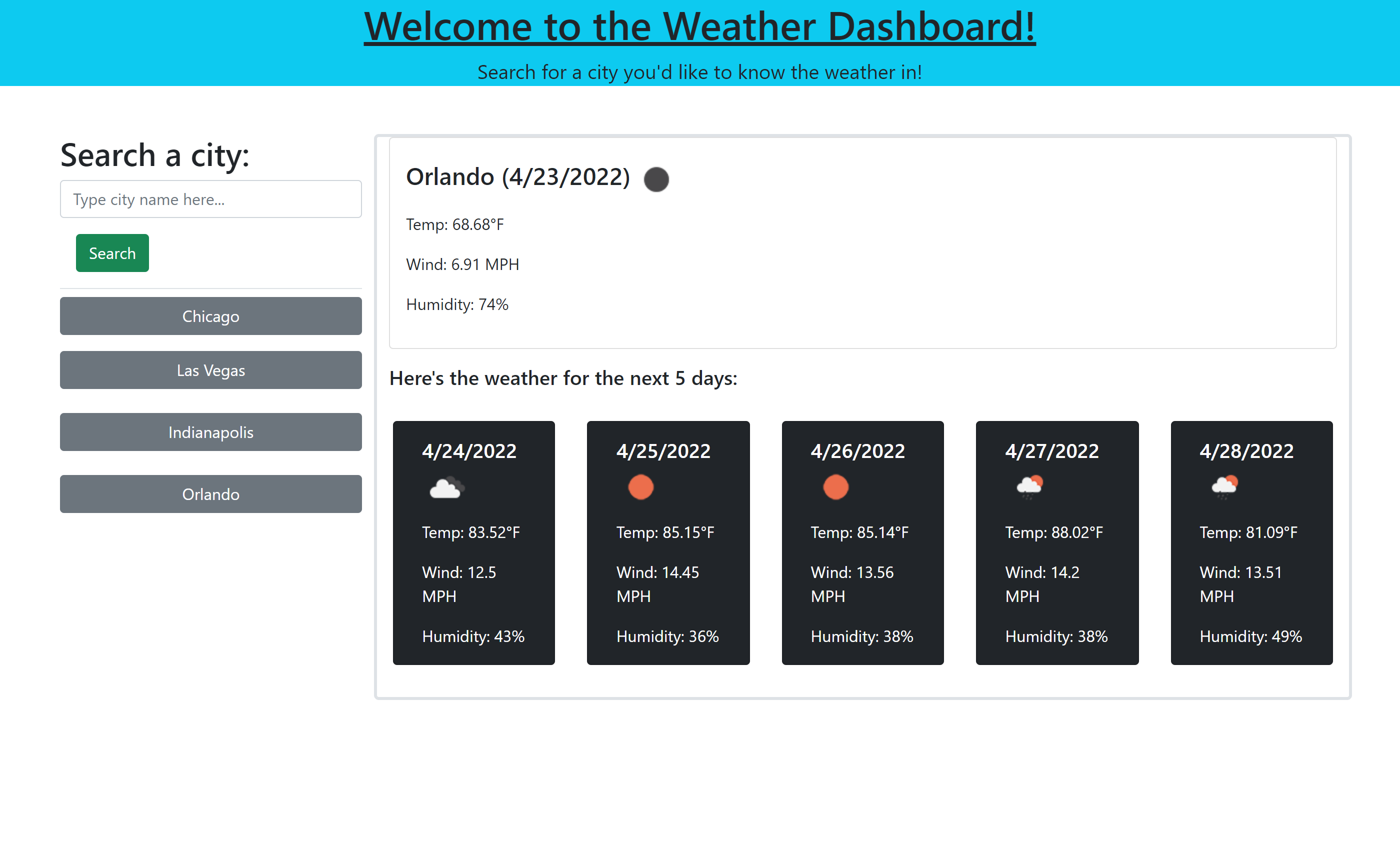 GitHub - coreygettig7/weather-dashboard