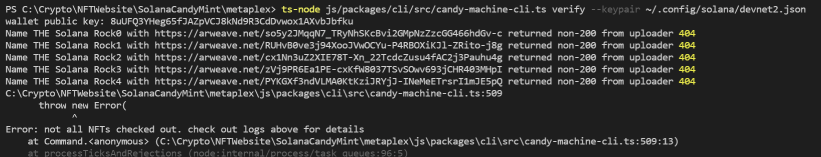 Upload [object Object] error & Verify troubles · Issue #1269 · metaplex-foundation/metaplex · GitHub
