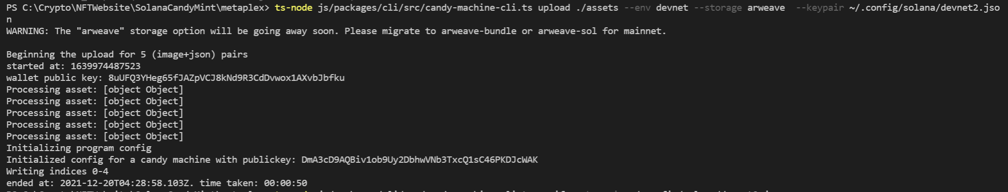 Upload [object Object] error & Verify troubles · Issue #1269 · metaplex-foundation/metaplex · GitHub