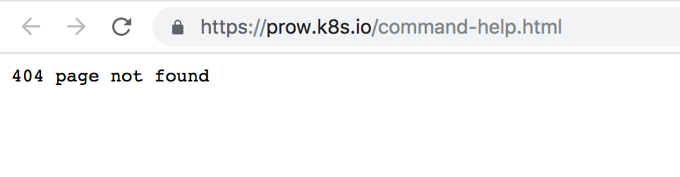 Incorrect Link In K8s Ci Robot For Bot Commands · Issue 9528 1741