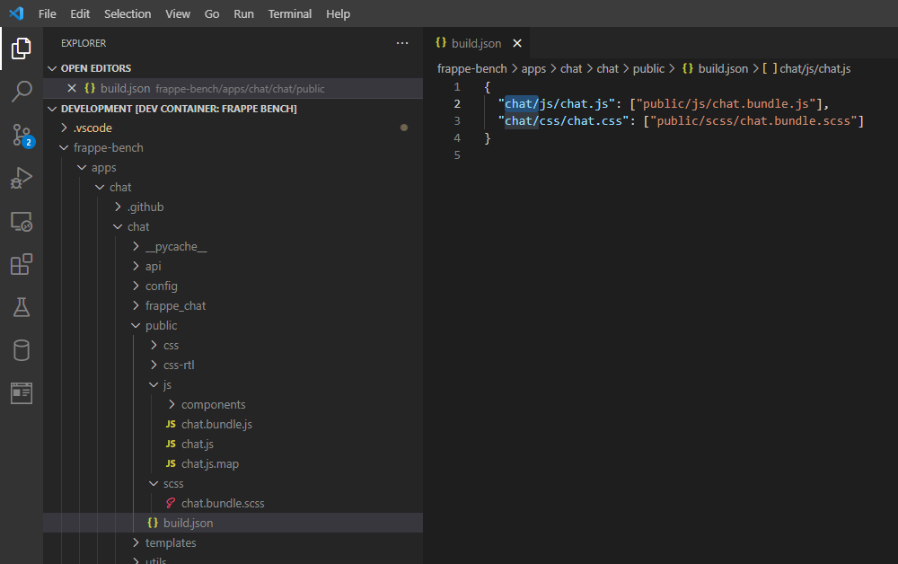 build.json - chat folder · Issue #5 · frappe/chat · GitHub