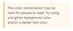 Improve the Contrast Accessibility Warning · Issue #34968 · WordPress ...