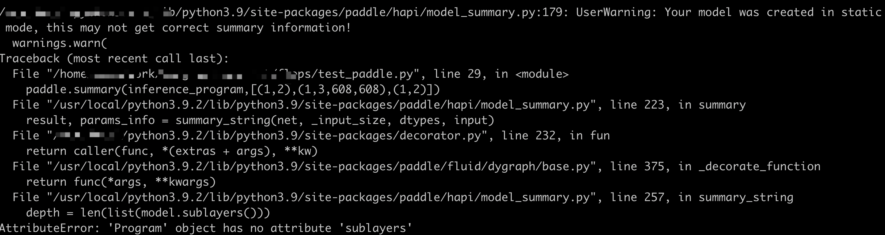 flops计算只输出一部分，summary计算报错 · Issue #49312 · PaddlePaddle/Paddle · GitHub