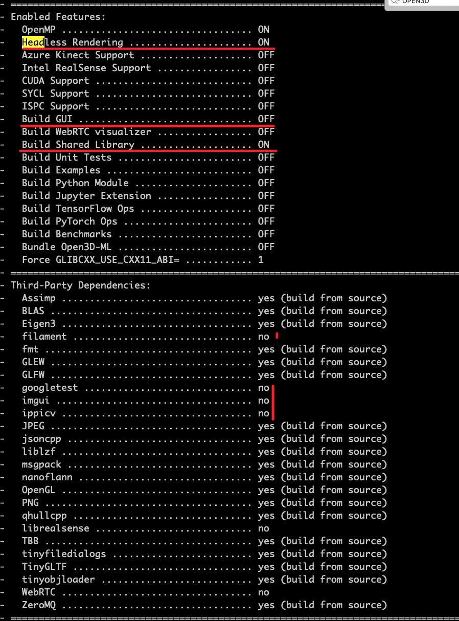 Enable Enable Headless Rendering On Cause Undefined Reference To `open3d Visualization Gui
