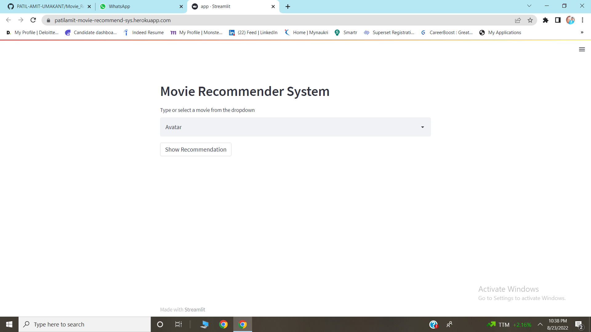 GitHub - PATIL-AMIT-UMAKANT/Movie_Recommender_system