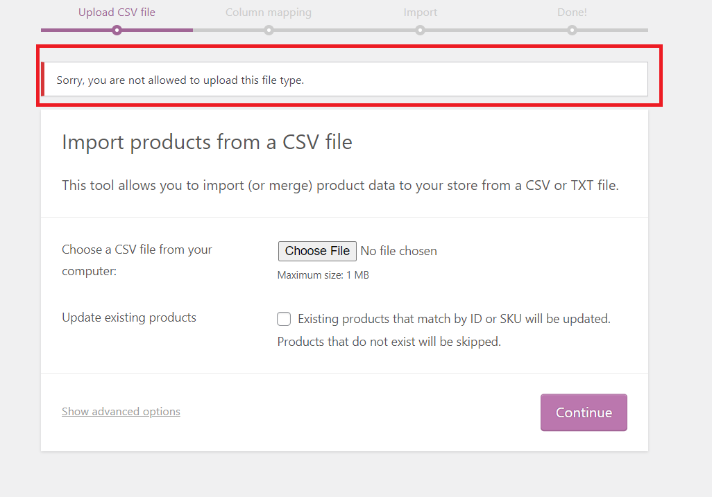 Product bulk import error · Issue #34186 · woocommerce/woocommerce · GitHub