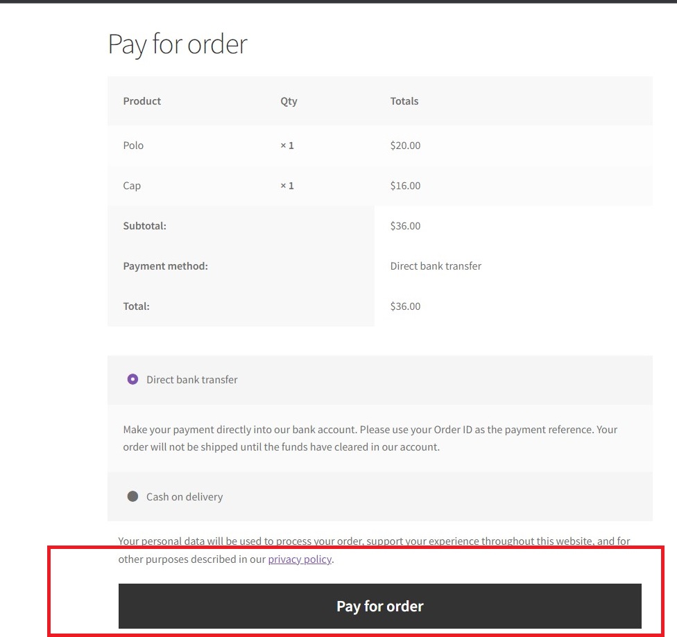 No payment methods (unable to pay) for manualy created orders · Issue #34265 · woocommerce ...