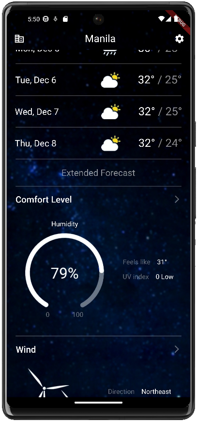 GitHub - bocyej/Weather-App-UI-Mockup: Weather App Mockup | Practicing flutter by creating a ...