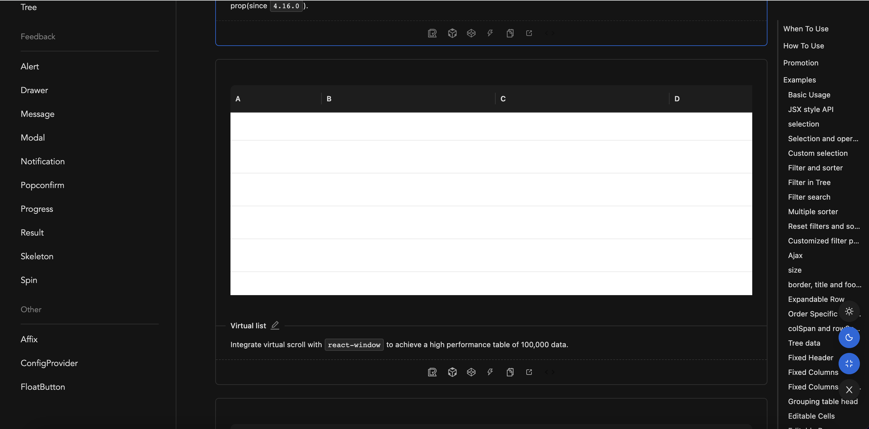 Virtualized table in docs doesn't work with dark theme · Issue #39555 · ant-design/ant-design ...