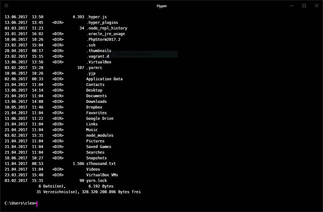 Directory listing, rows are not aligned · Issue #1930 · vercel/hyper · GitHub