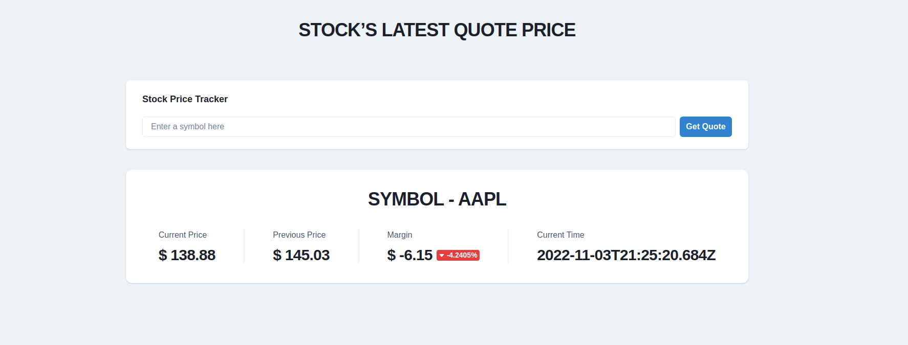 GitHub - blueror0105/stock-quote-price-tracker: Stock quote price tracking app - MERN stack ...