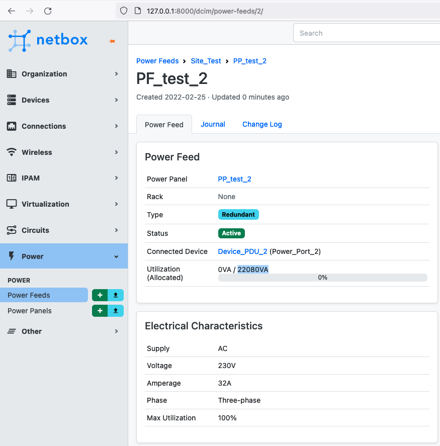 Wrong Allocated Power Calculation For Three Phase Power Feed · Issue 8738 · Netbox Community