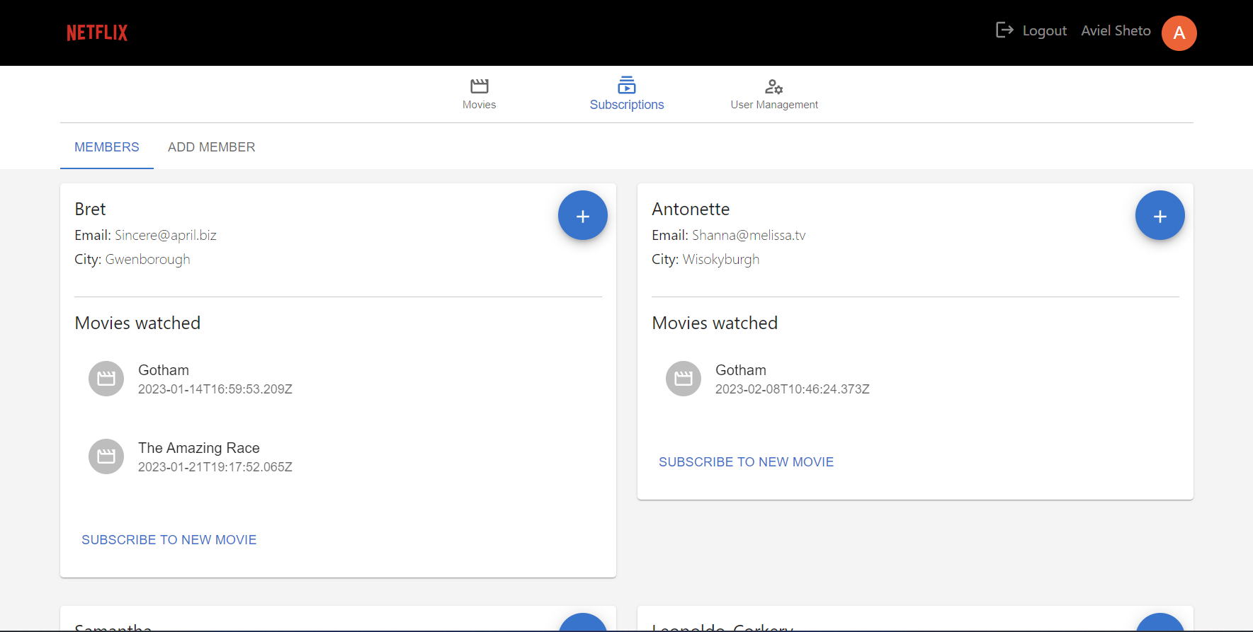 GitHub - AvielSheto/Streaming-service-management-MERN: MERN Stack web application