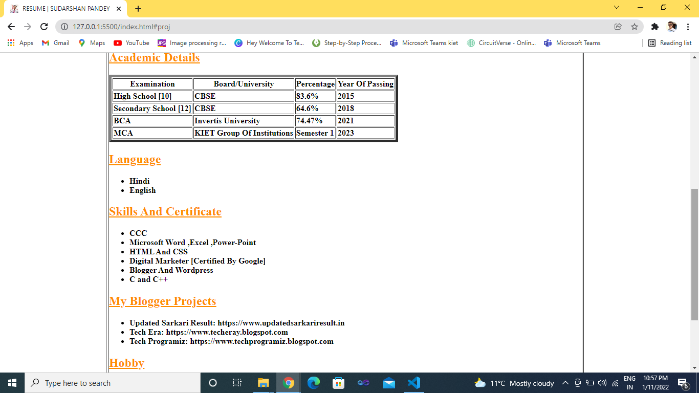 GitHub - sudarshan57/Html_Resume_Nav: This is a simple project in html ...