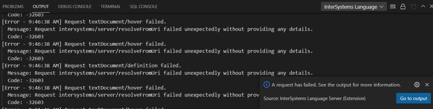Request textDocument/hover failed when landing on an objectscript class · Issue #824 ...