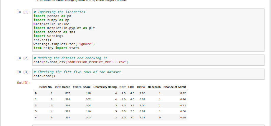 GitHub - devotuoma/Graduate-Admission-Prediction-in-India: While ...