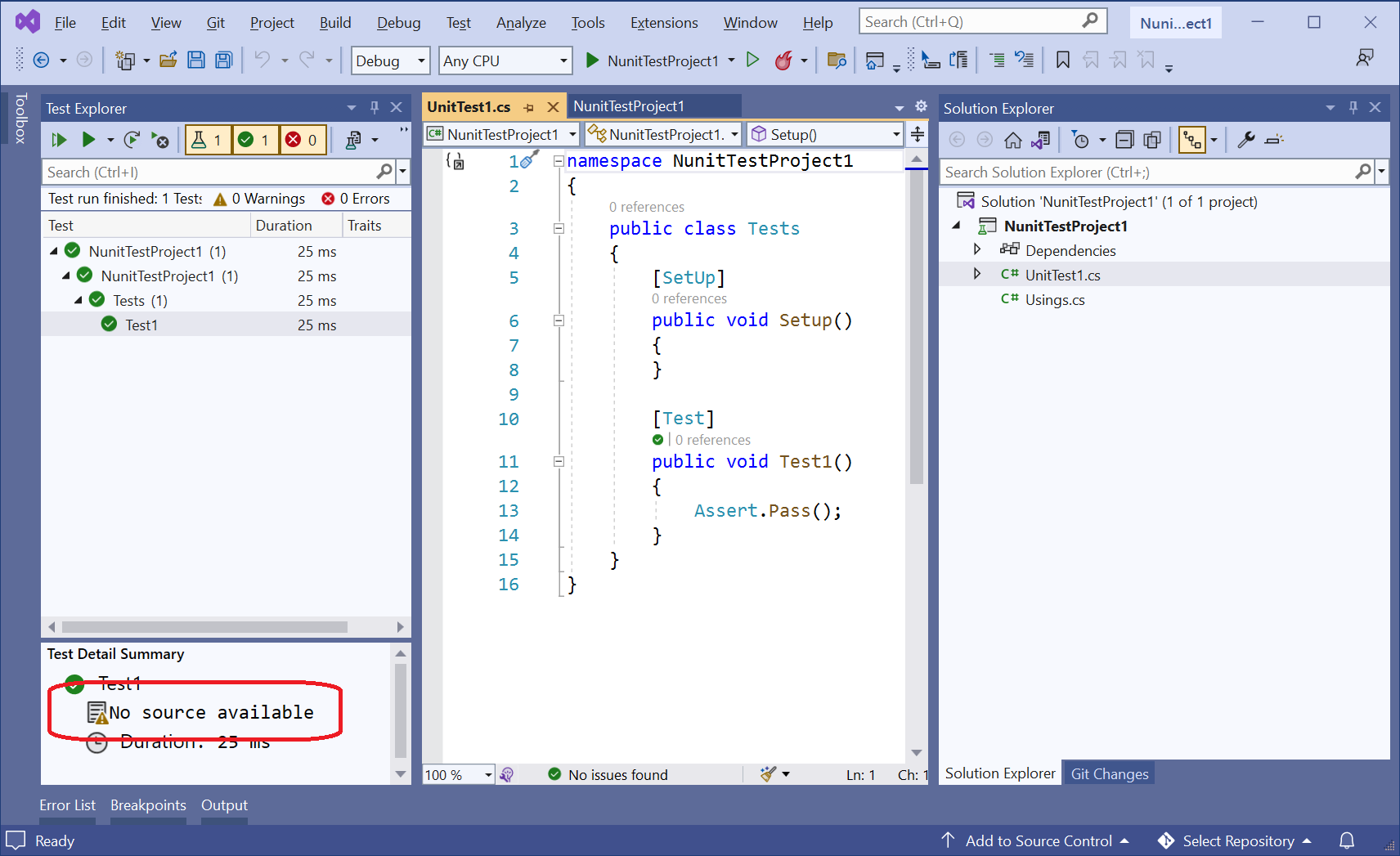 No Source Available in Test Explorer · Issue #1281 · microsoft/testfx ...