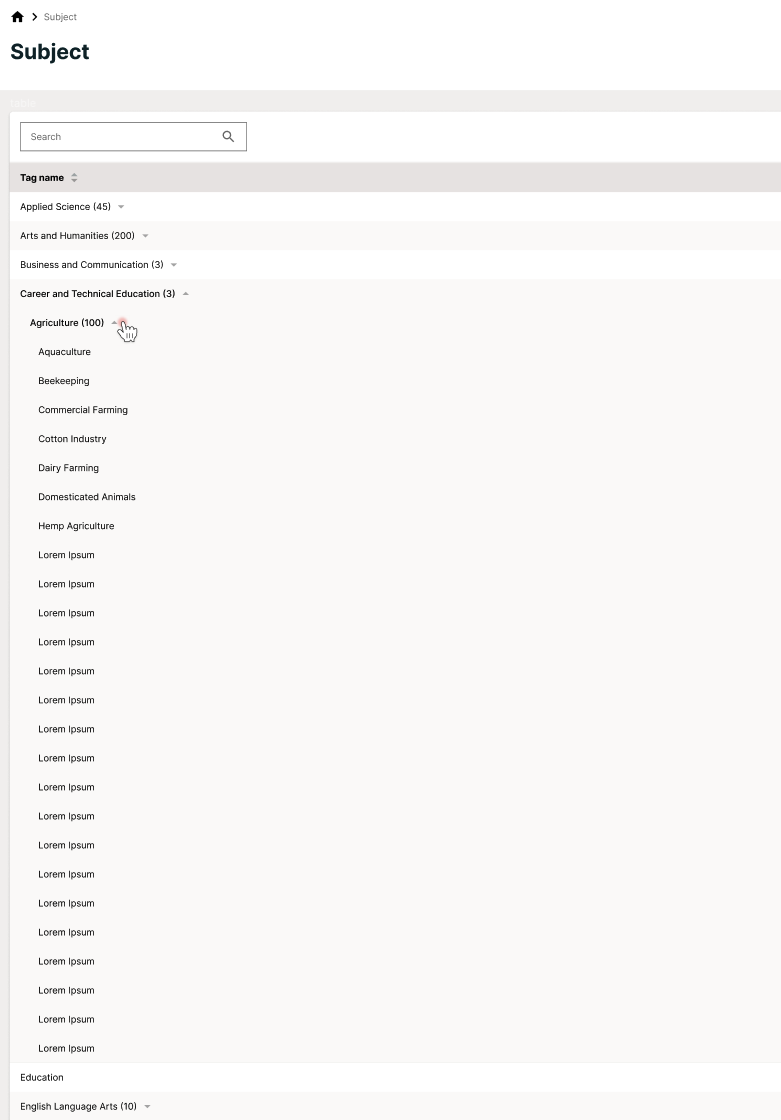 [Tagging] Improved Taxonomy Detail Page · Issue #110 · openedx/modular-learning · GitHub