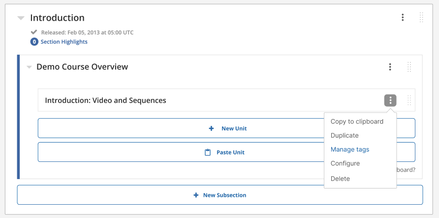 [Tagging] Display a unit's tags in the tag drawer · Issue #118 · openedx/modular-learning · GitHub