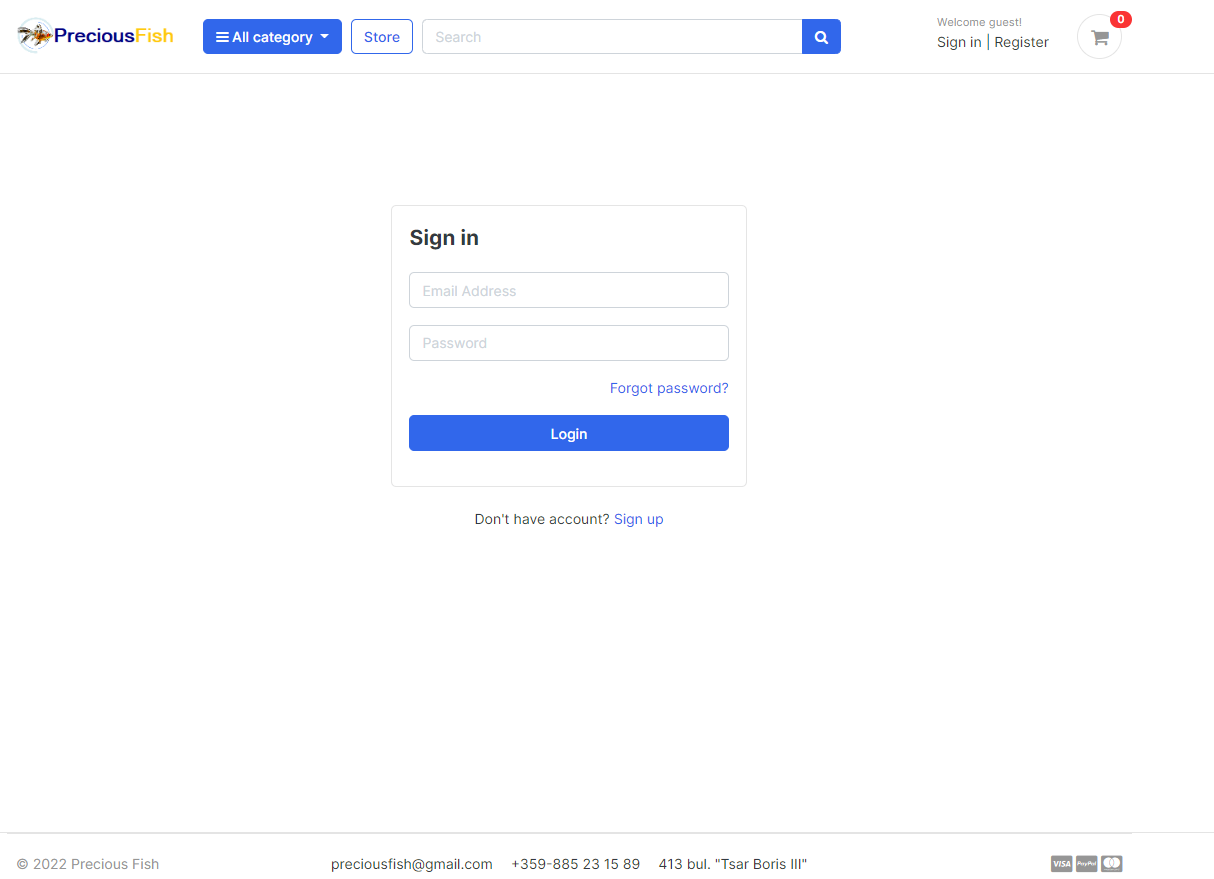 GitHub - LachezarStamenov/online-fish-shoping-platform