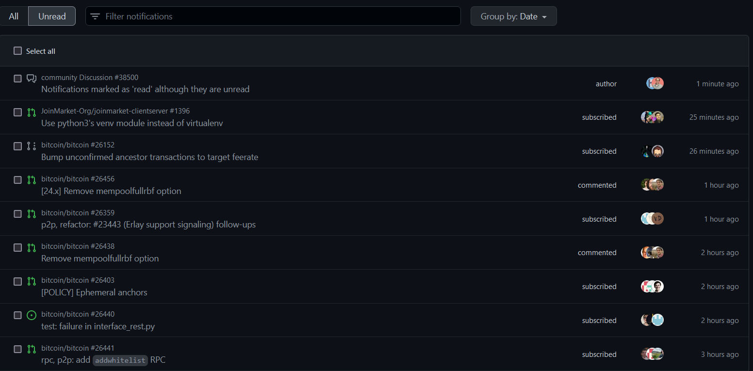 Notifications marked as 'read' although they are unread · community · Discussion #38500 · GitHub