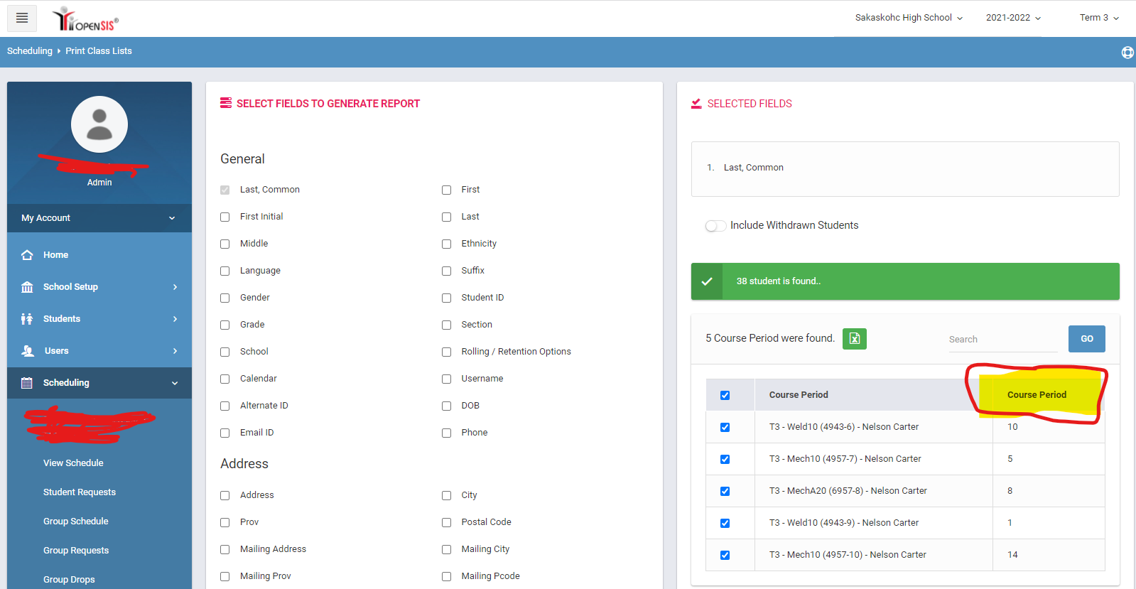 Table headings could be more descriptive. See Schedule Report · Issue ...