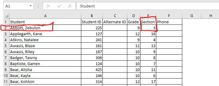 Student Info XLS download, Section Number · Issue #256 · OS4ED/openSIS ...