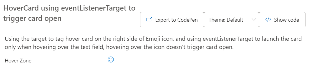Hovercard using eventListenerTarget to trigger card open not working · Issue #20646 · microsoft ...