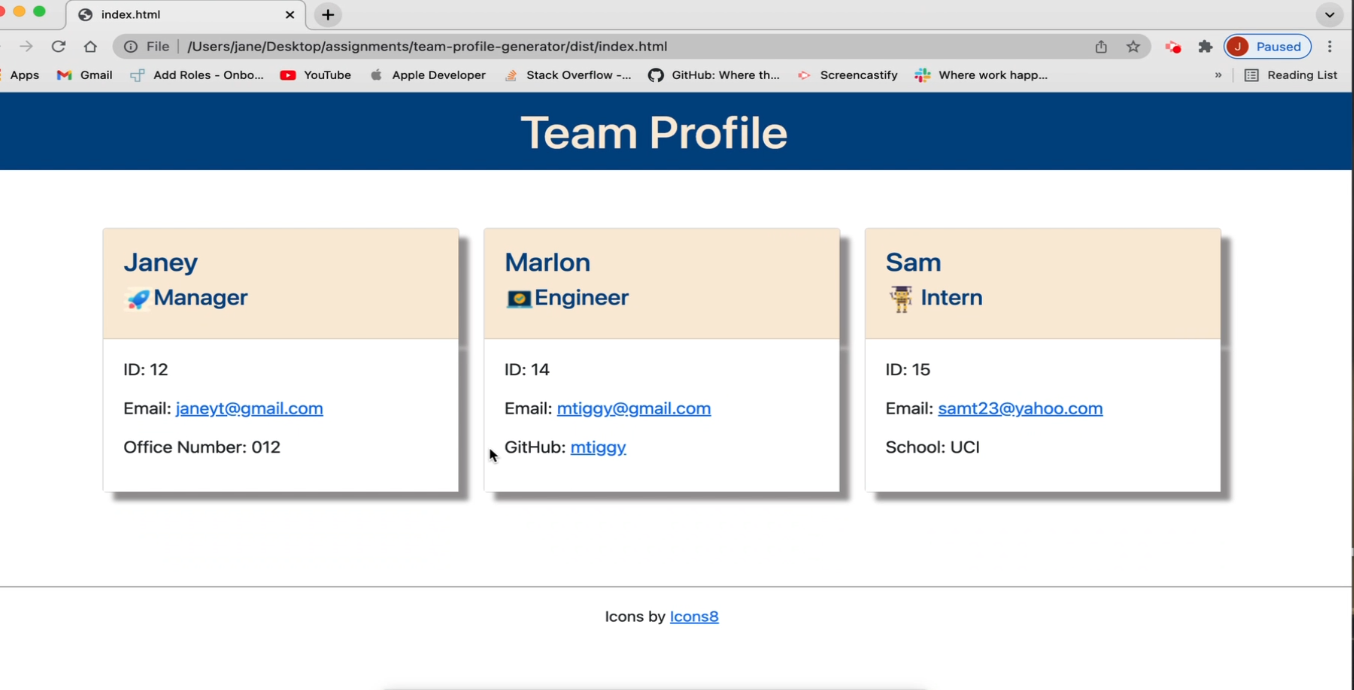 GitHub - jbtiglao/team-profile-generator: A Node.js command-line application that takes in ...