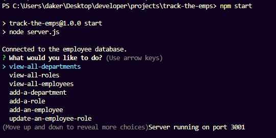 GitHub - HaleyNicole126/track-the-emps