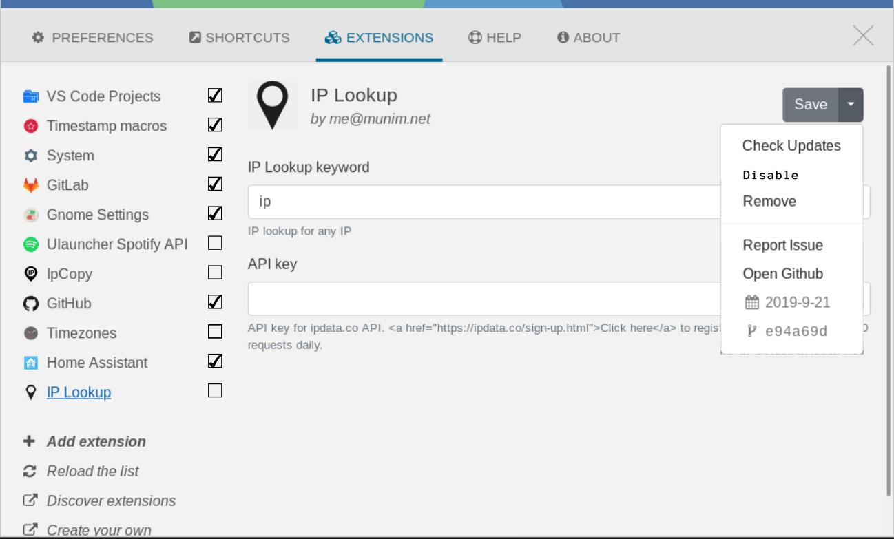 Feature: Disabling / enabling extensions from preferences · Issue #677 ...