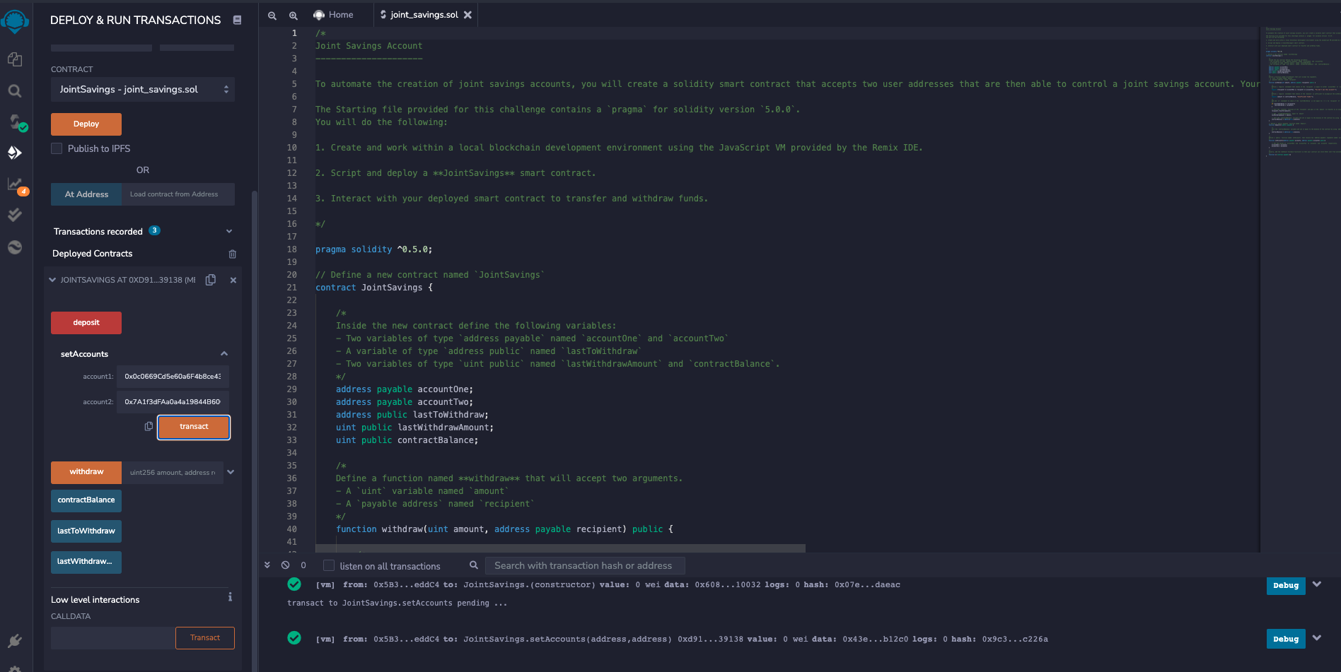 GitHub - mightymiklas/jsa_solidity: UW FINTECH 2021-22 MODULE XX Challenge