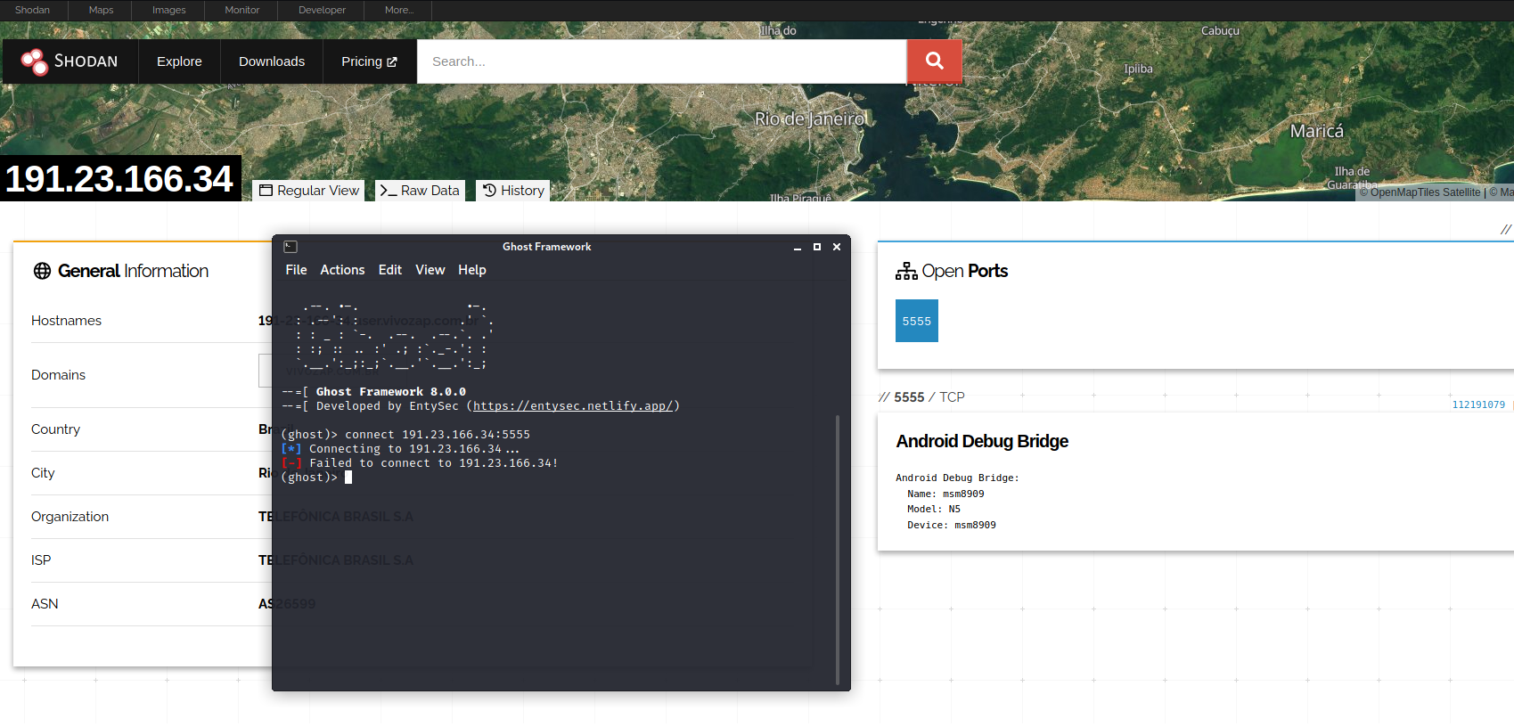 Failed To Connect To Device Ip · Issue 112 · Entysec Ghost · Github