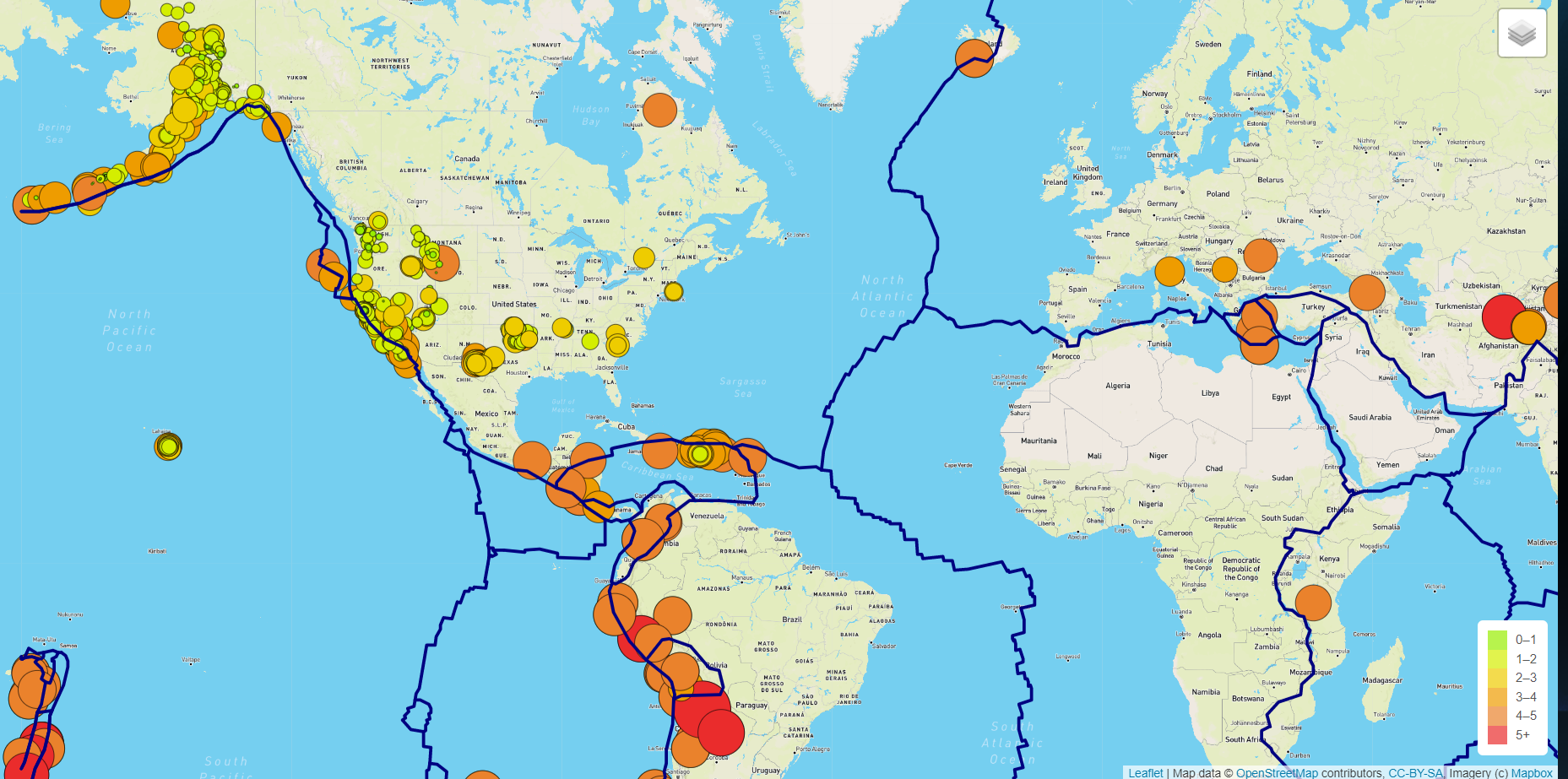 Github Es2681 Mapping Earthquakes Created Interactive Maps Using Leaflet Js Geojson
