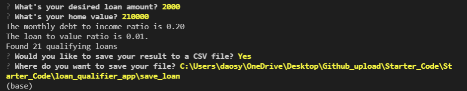 GitHub - nguyendao21/Loan-Qualifier-Application