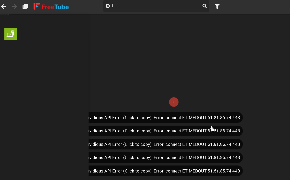 LOCAL API ERROR & Invidious API Error · Issue #1940 · FreeTubeApp/FreeTube · GitHub